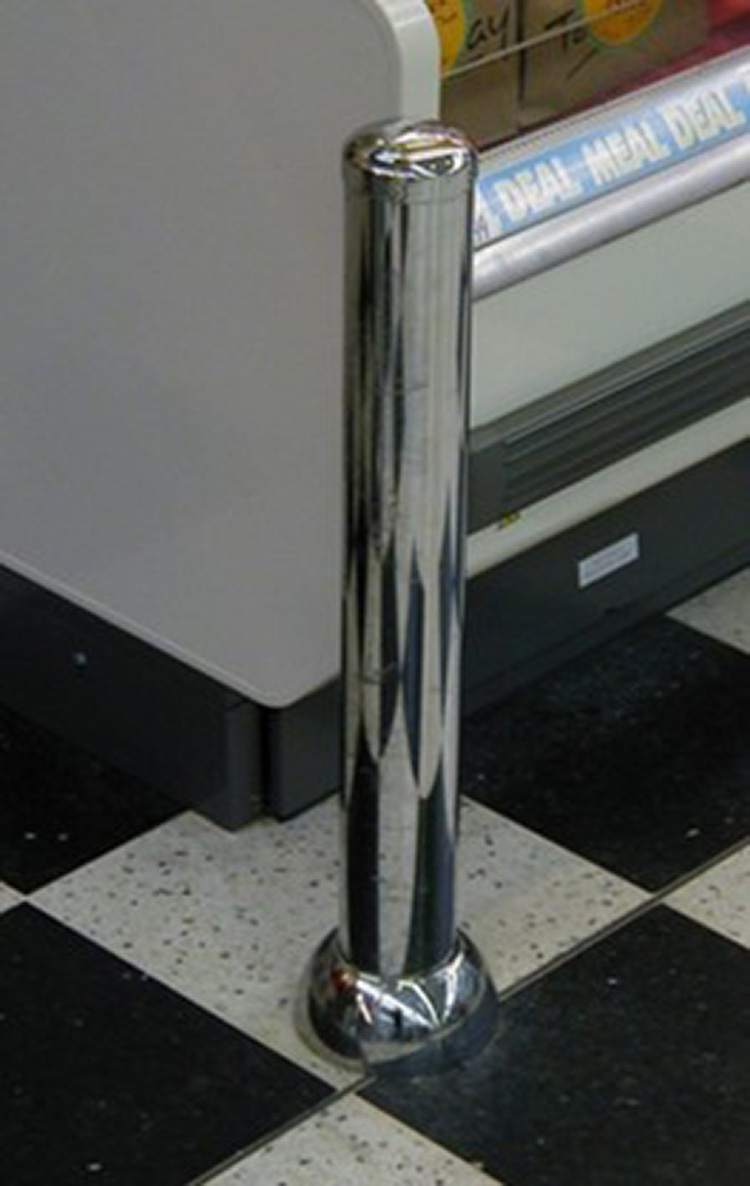 High Chrome Circular Bollard | Retail Equipment & Access Control ...