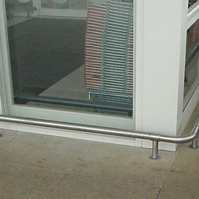 Low Level Stainless Steel Protection Rails | Retail Equipment & Access ...