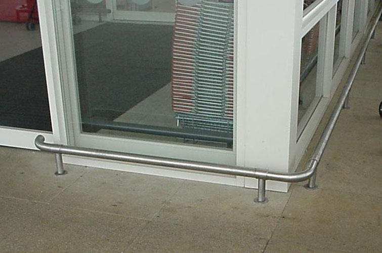 Low Level Stainless Steel Protection Rails | Retail Equipment & Access ...